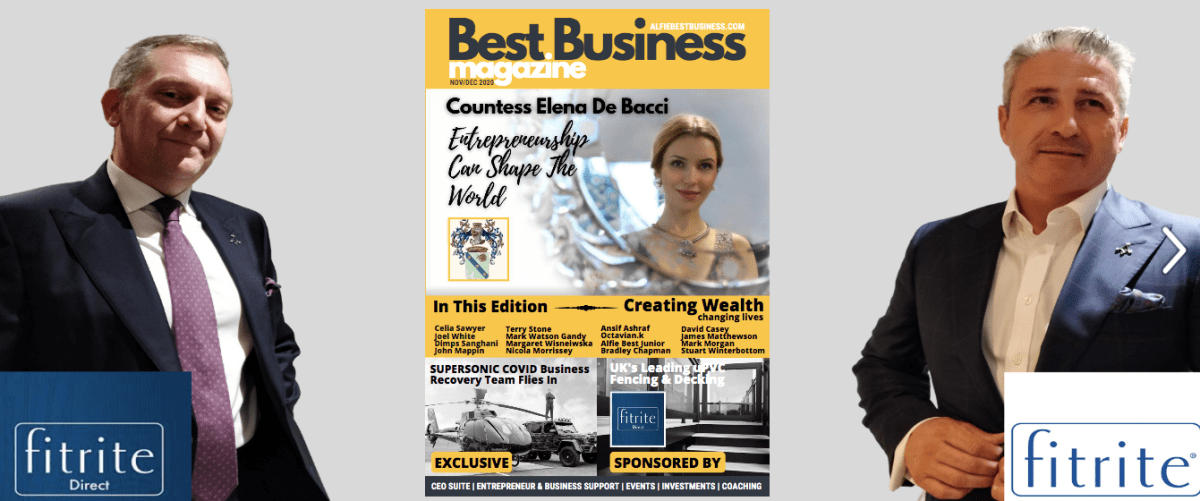 De Bacci Family in Alfie Best Business Magazine – De Bacci Official
